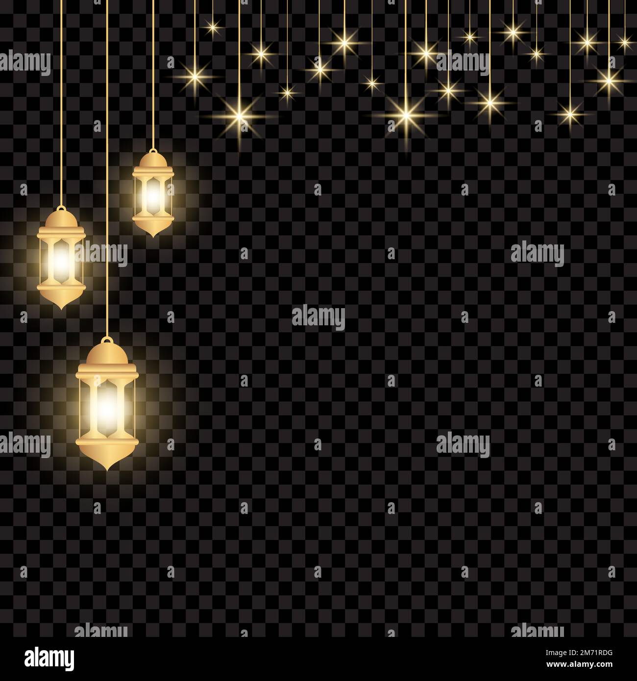 Decorative template design for ramadan with stars and lantern. Ramadan ...