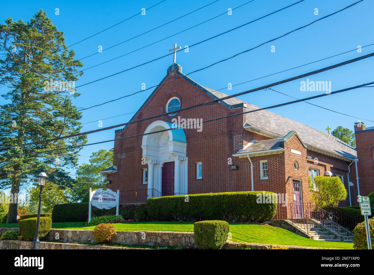 St. Catherine's Church at 3252 Post Road in village of Apponaug, city ...