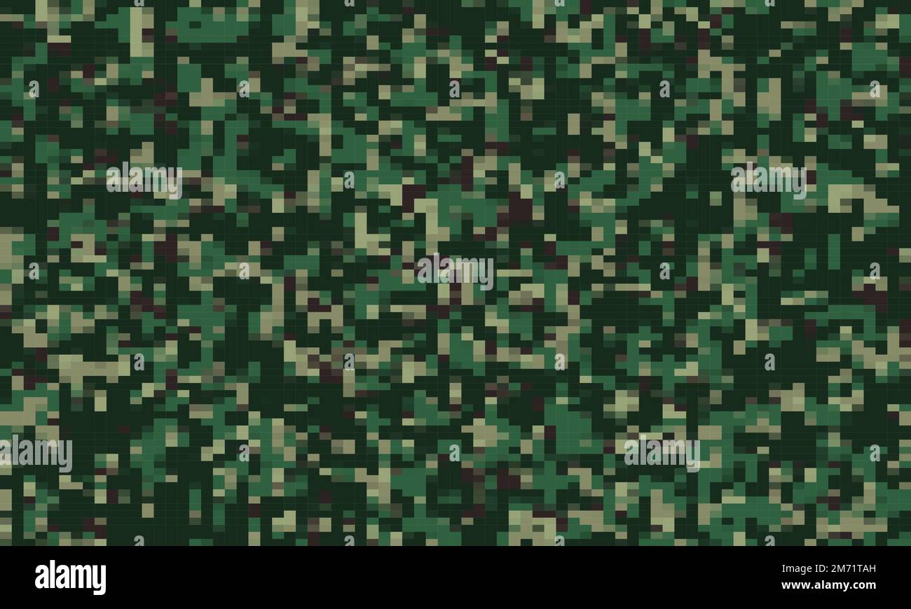 Digital camouflage pattern. Abstract modern military textile print ...