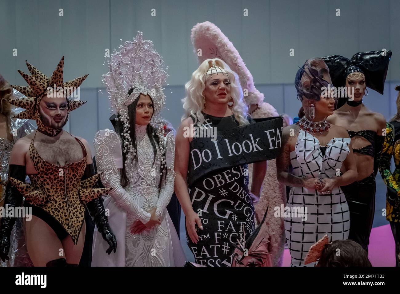 London, UK. 6th January 2023. Drag Queen personalities at DragCon UK ...