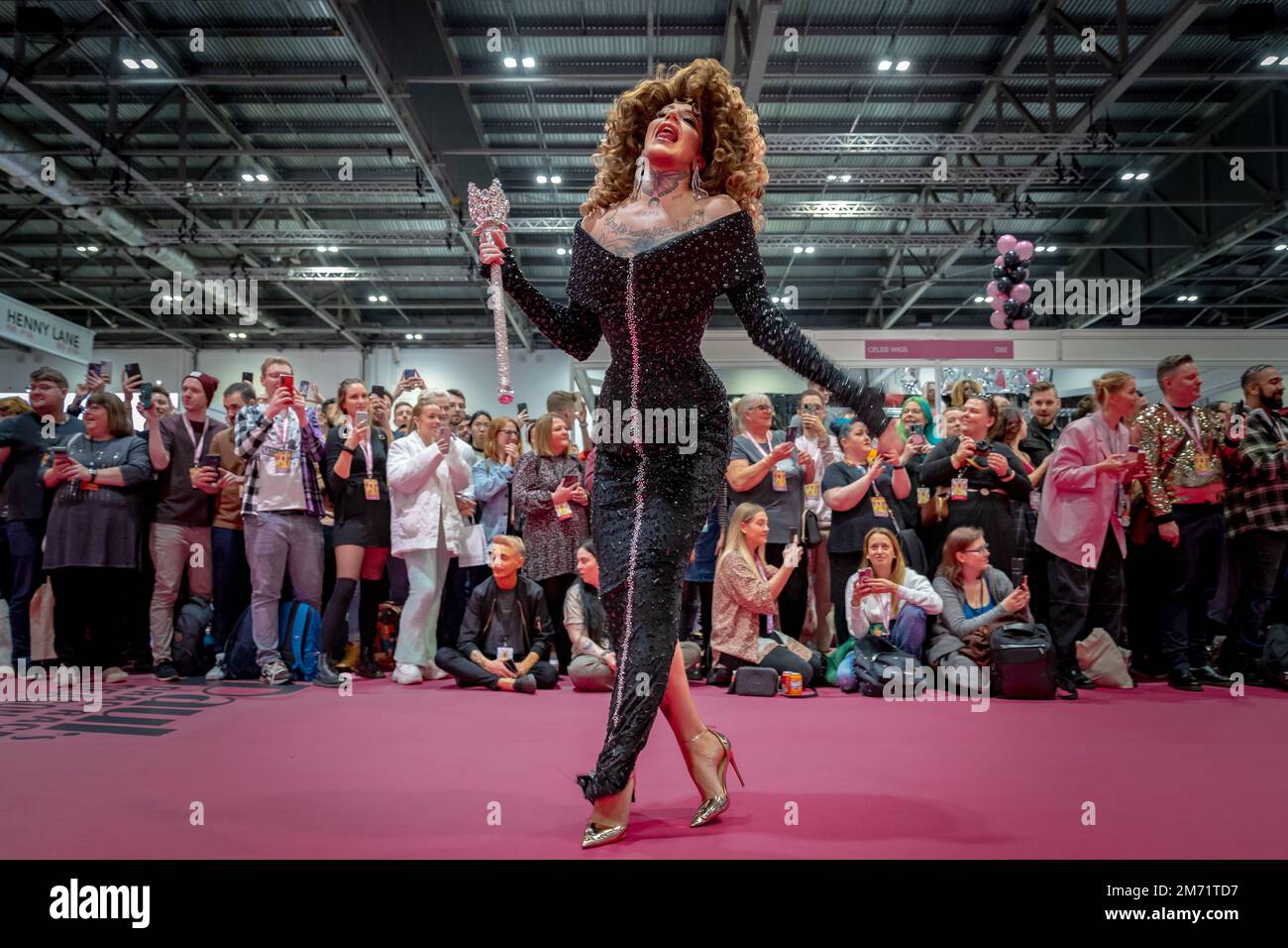 London, UK. 6th January 2023. Drag Queen personalities at DragCon UK ...