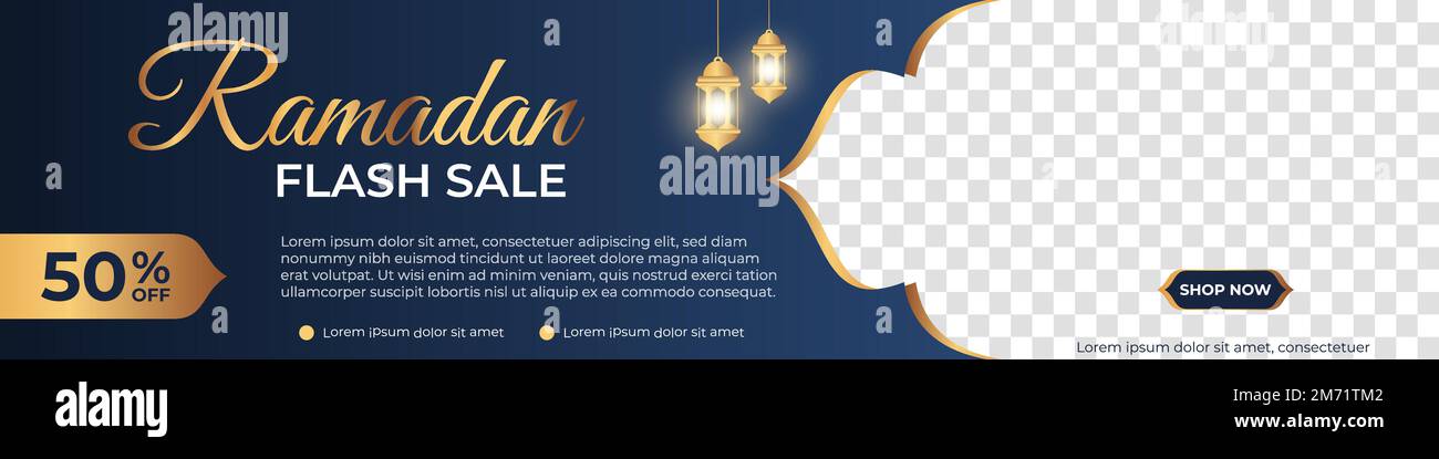 Ramadan sale banner template. Modern social media advertising banner ...