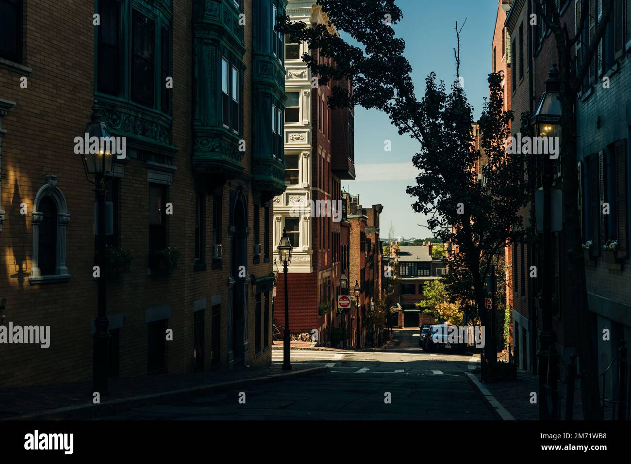 Boston in Massachusetts, USA at Little Italy in the North End of the ...