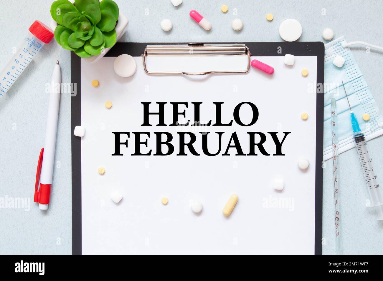 Hello February Wallpaper Calendar