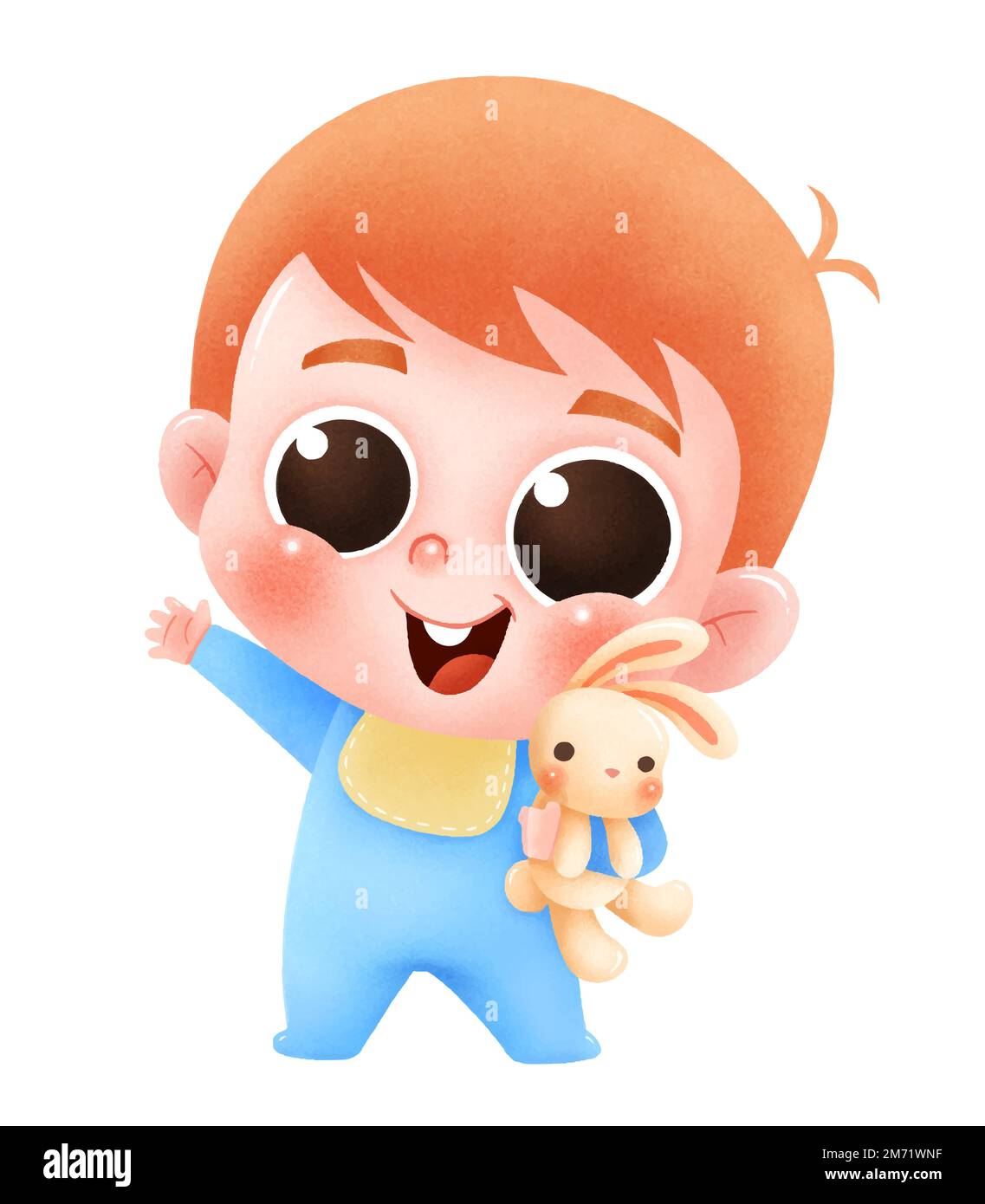 Vector Illustration of Cartoon Baby character. Cute baby Stock Vector ...
