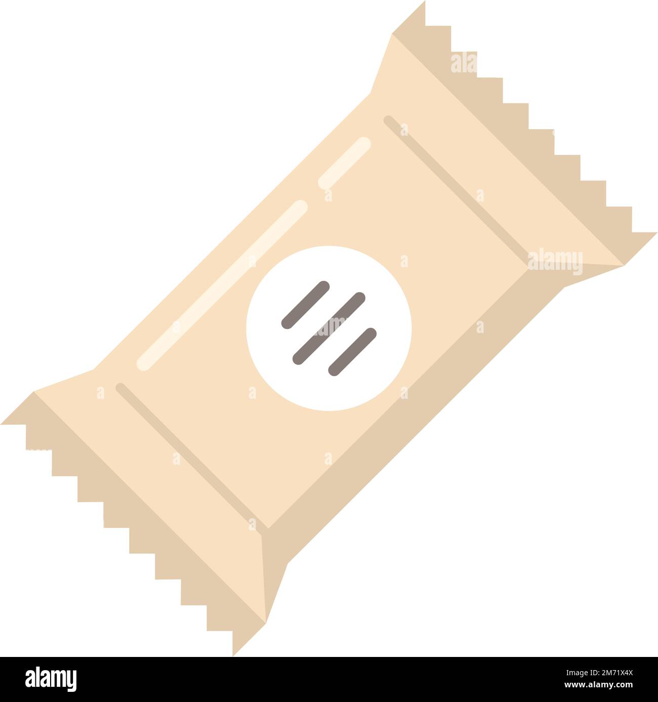 Fruit snack bar icon flat vector. Granola food. Sweet energy isolated ...