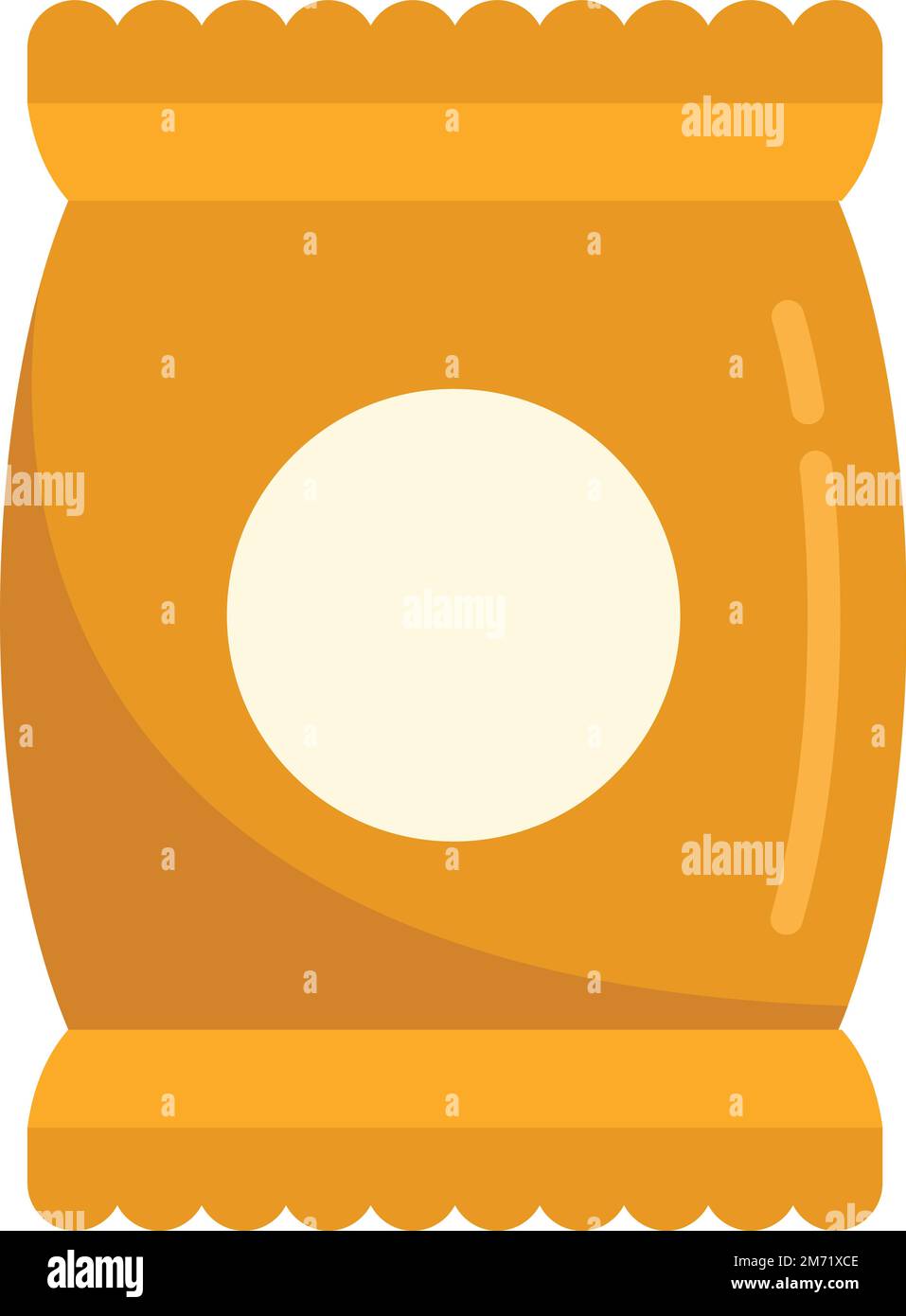 Oatmeal snack bar icon flat vector. Healthy food. Sweet pack isolated ...