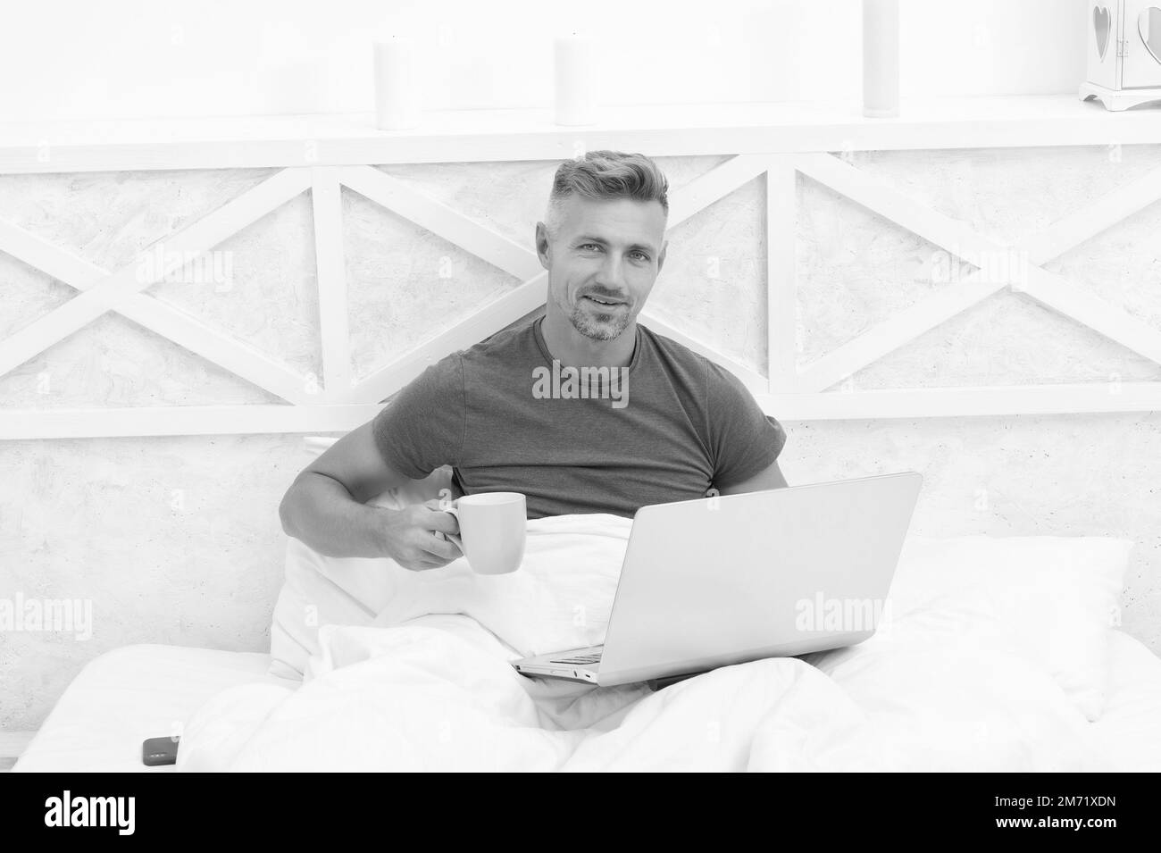 Awake man Black and White Stock Photos & Images - Alamy