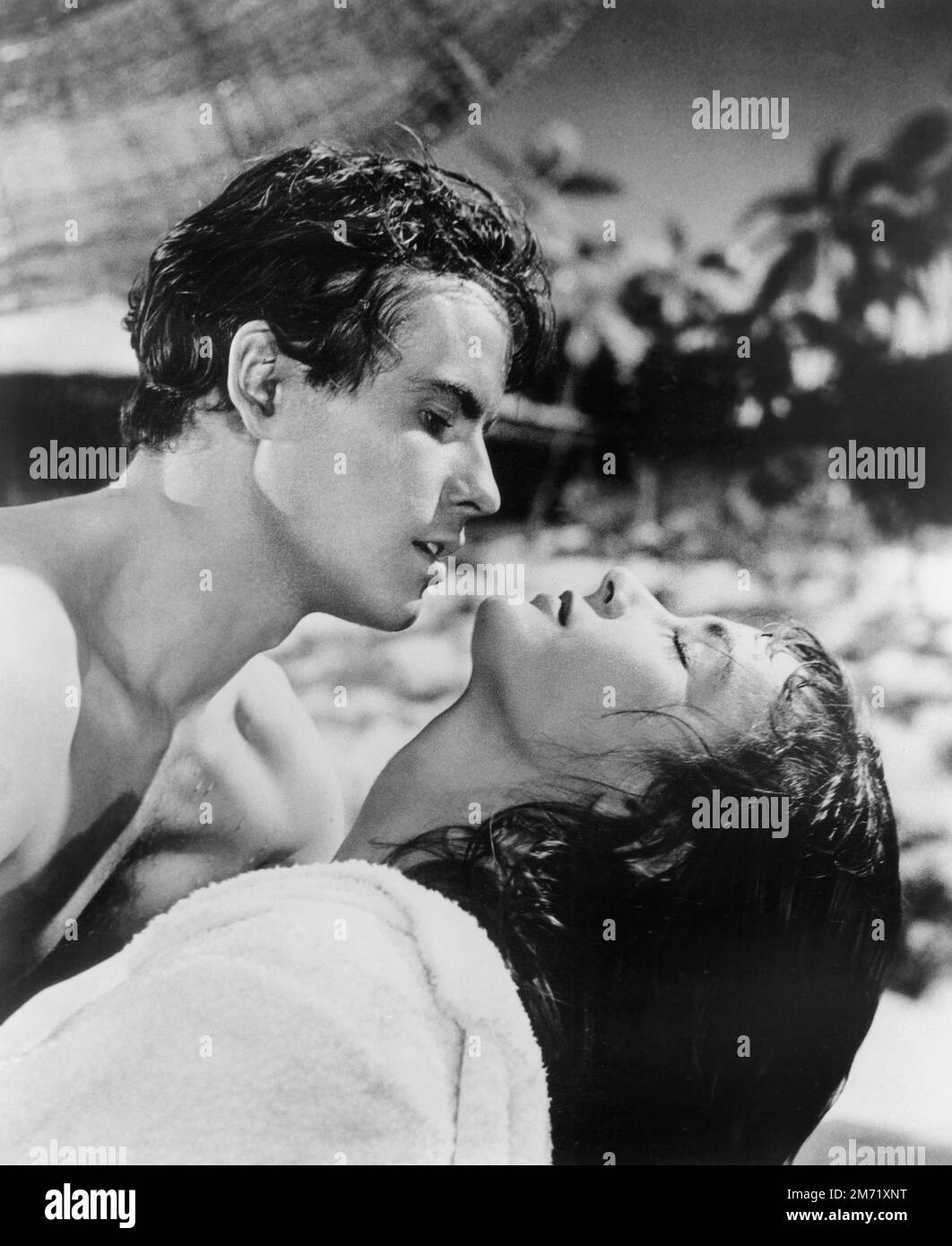 Horst Buchholz, Valerie Gearon, on-set of the Film, "Nine Hours To Rama ...