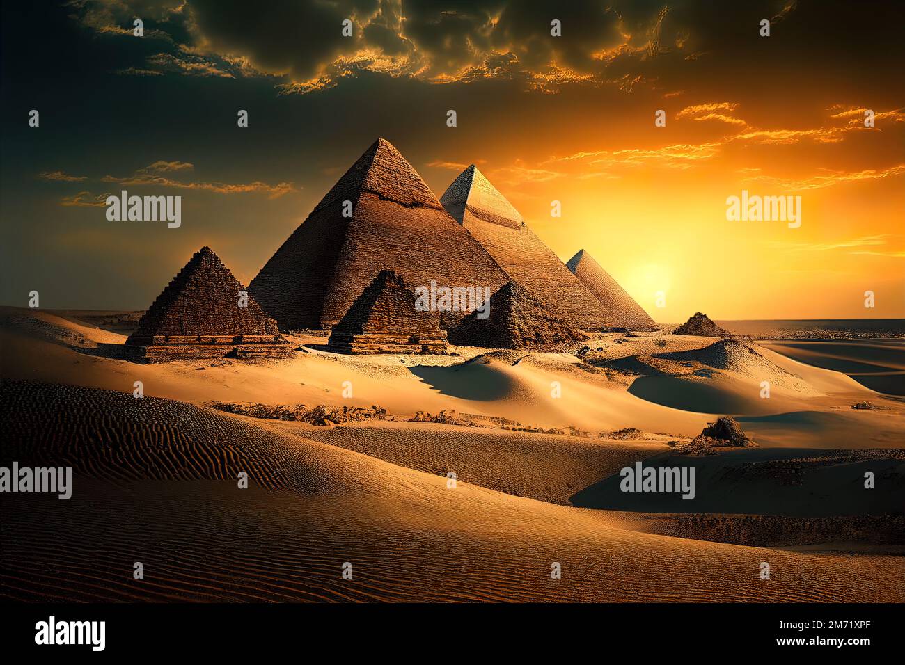 Sunset giza egypt hi-res stock photography and images - Alamy
