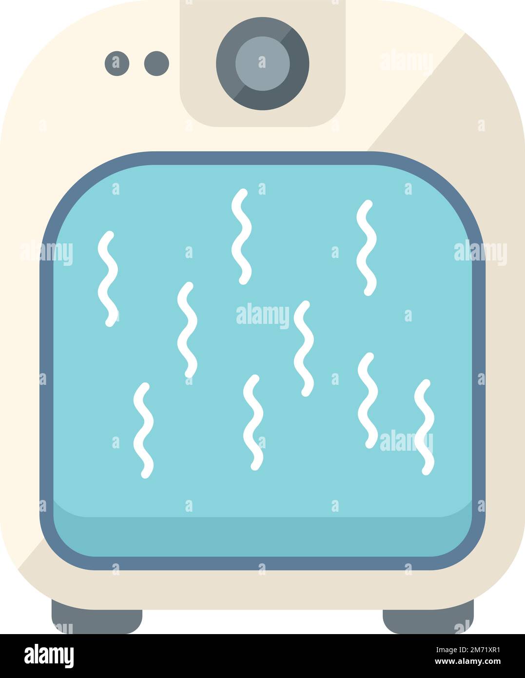 Massage foot bath icon flat vector. Spa water. Body female isolated ...