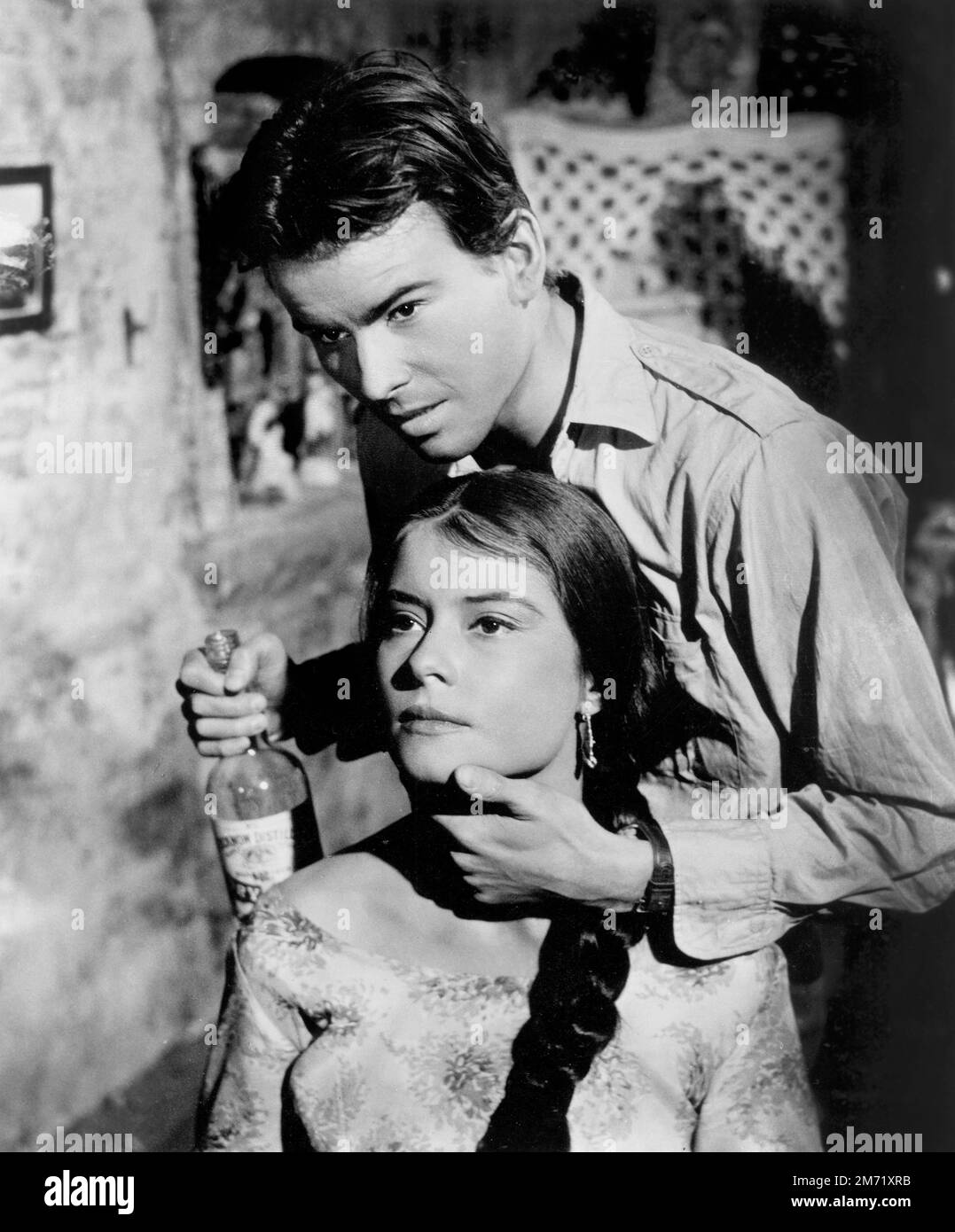 Horst Buchholz, Diane Baker, on-set of the Film, "Nine Hours To Rama ...