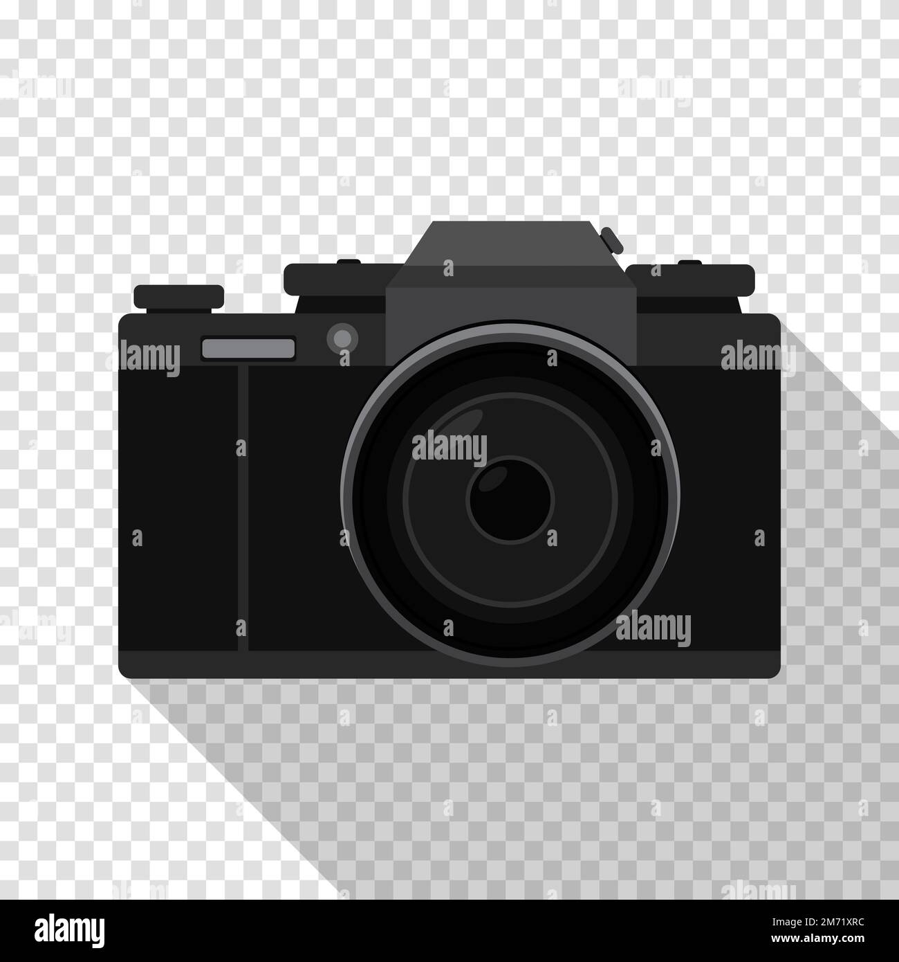 Camera Flat style. Camera isolated with flat style and long shadow. Vector illustration Stock ...