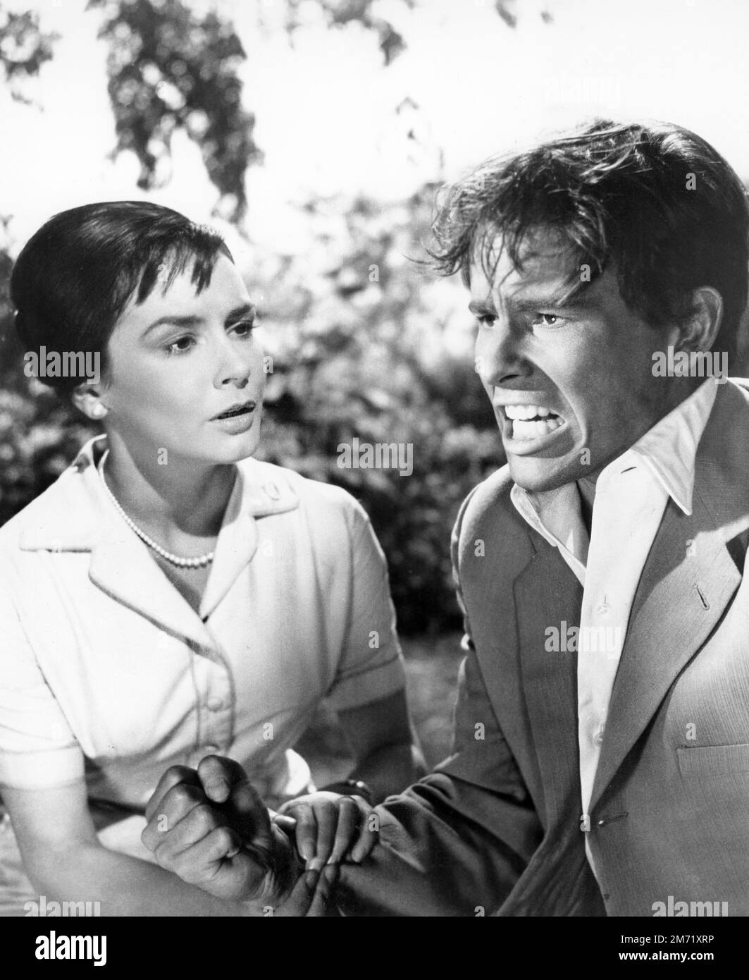 Valerie Gearon, Horst Buchholz, on-set of the Film, "Nine Hours To Rama ...