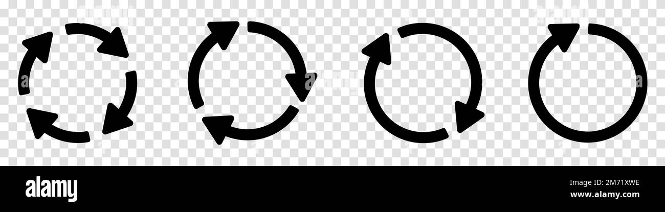 Set of circle arrow vector icons. Refresh and reload arrow icon ... Set of circle arrow vector icons. Refresh and reload arrow icon ...