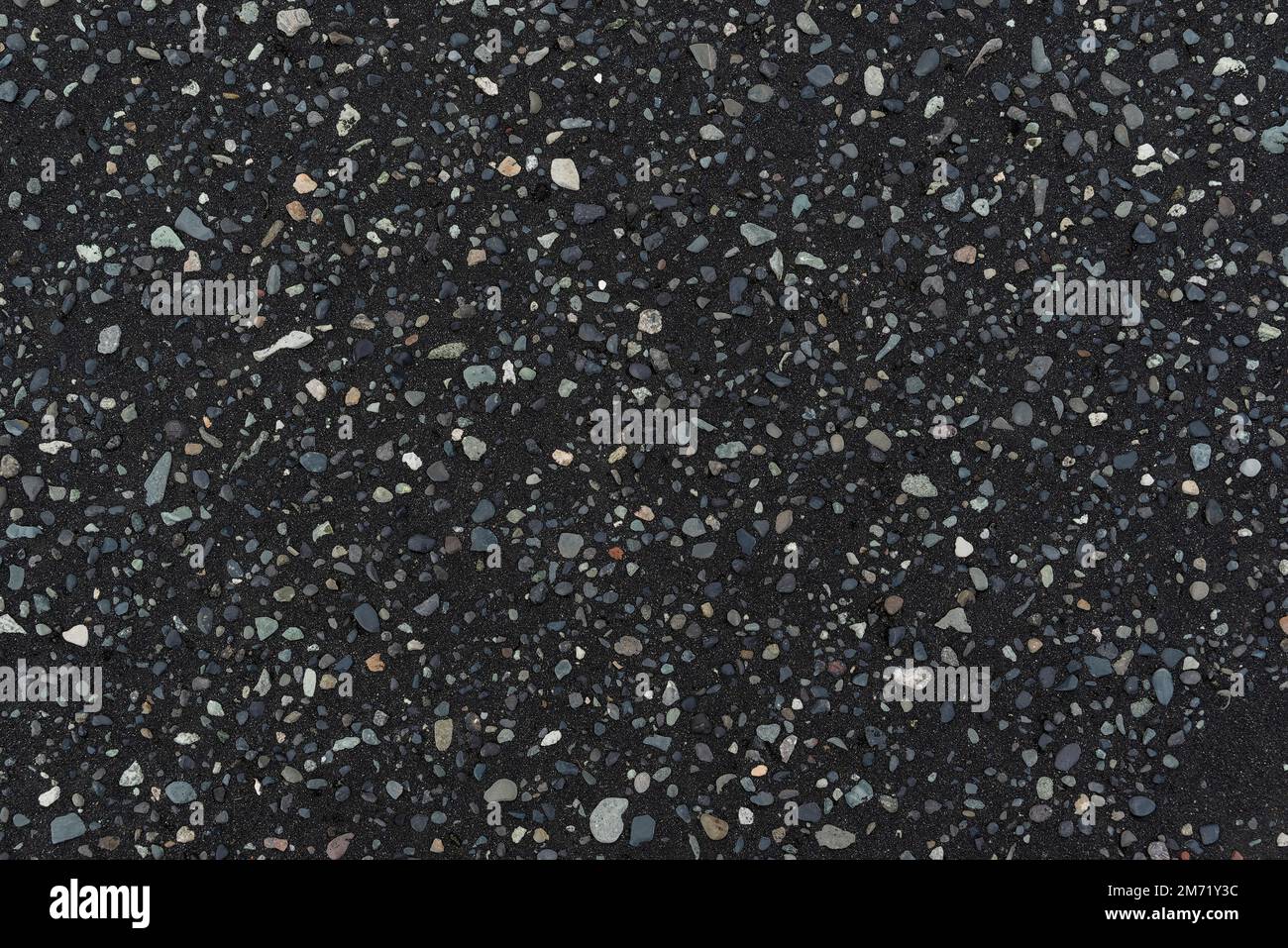 Pebble and small stone background texture, Diamond Beach, Iceland Stock ...