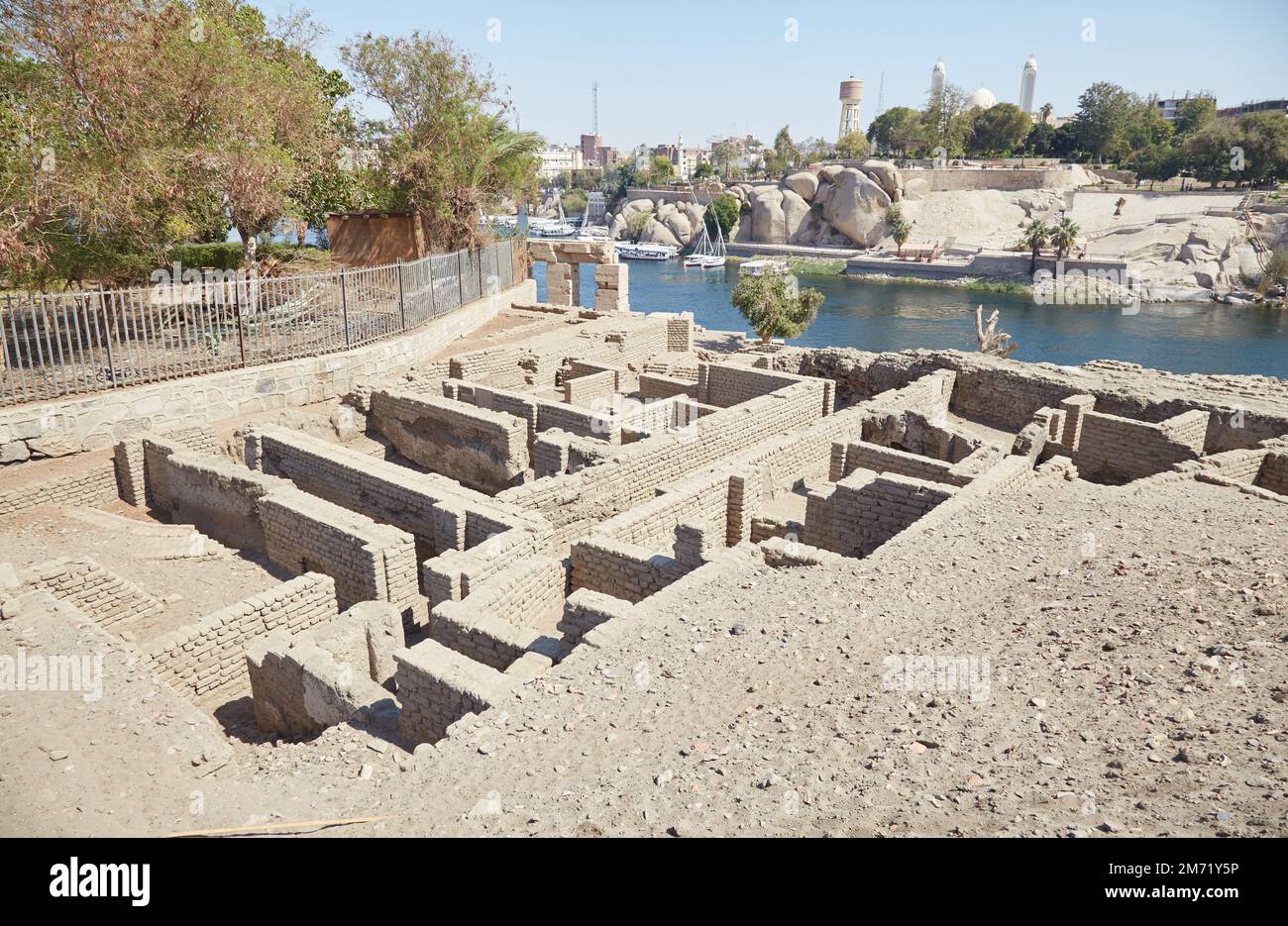 The Elephantine Island Archaeological Site, Home to an Ancient Khnum ...