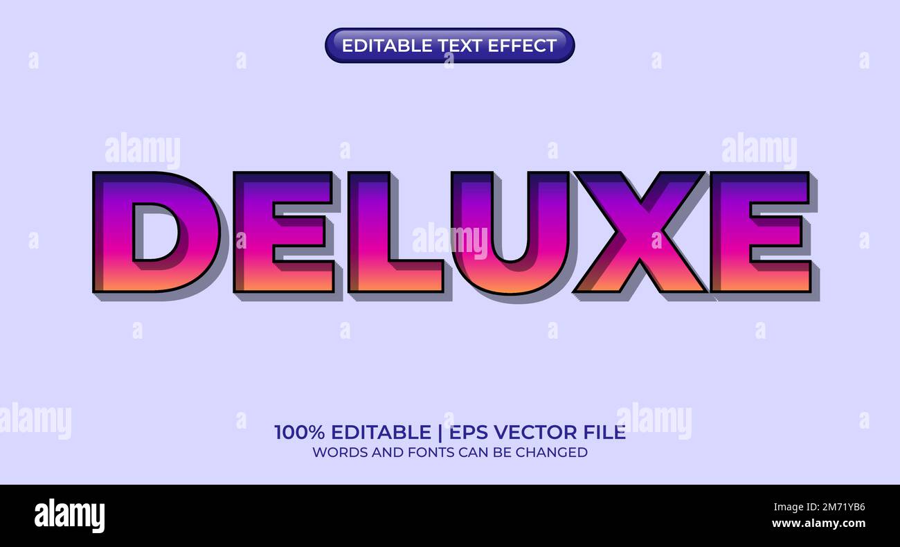 Editable text effects - Deluxe text effects. Deluxe editable text ...