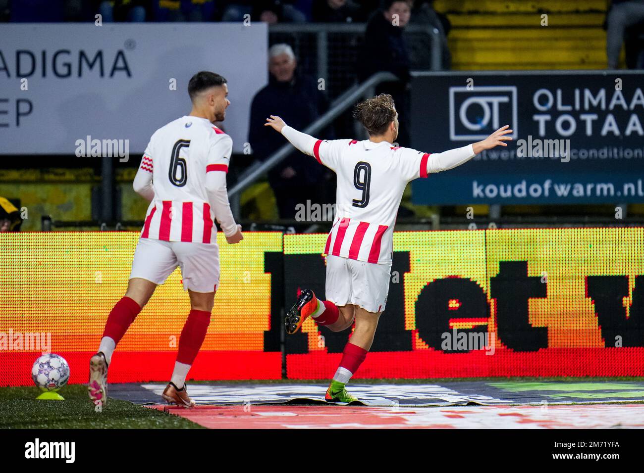 BREDA, NETHERLANDS - JANUARY 6: Jason van Duiven of PSV U23 celebrates ...