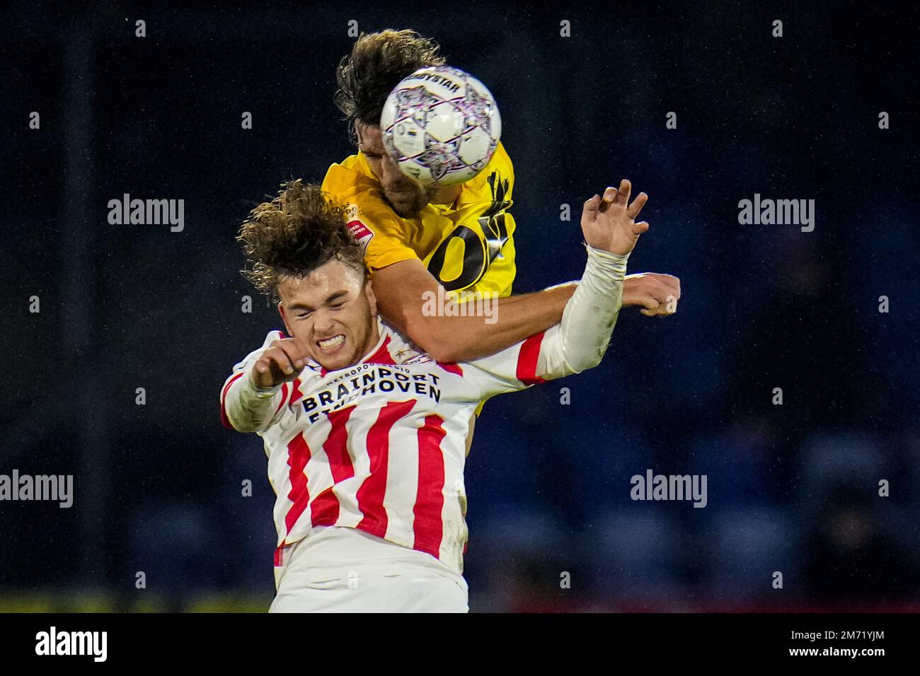 BREDA, NETHERLANDS - JANUARY 6: Jason van Duiven of PSV U23 and Javier ...