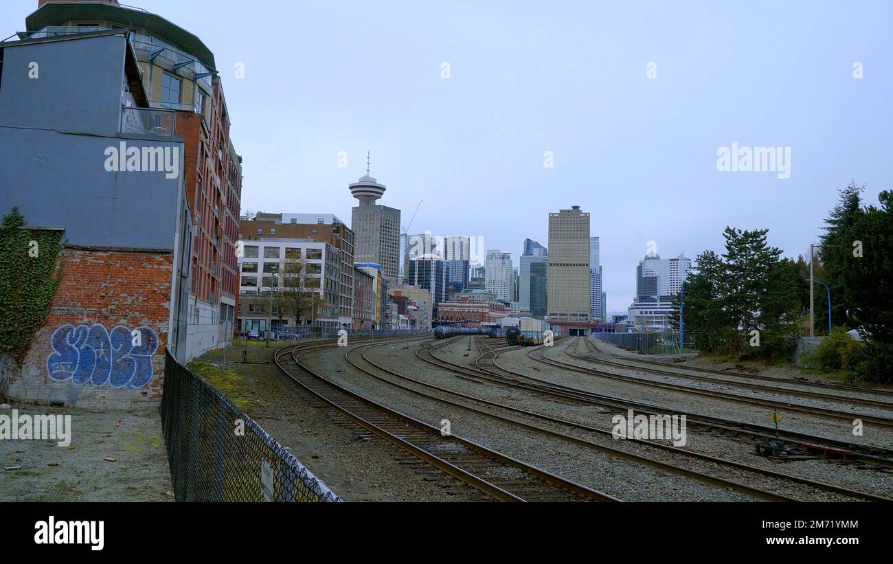 The railway tracks in the City of Vancouver - CITY OF VANCOUVER, CANADA ...
