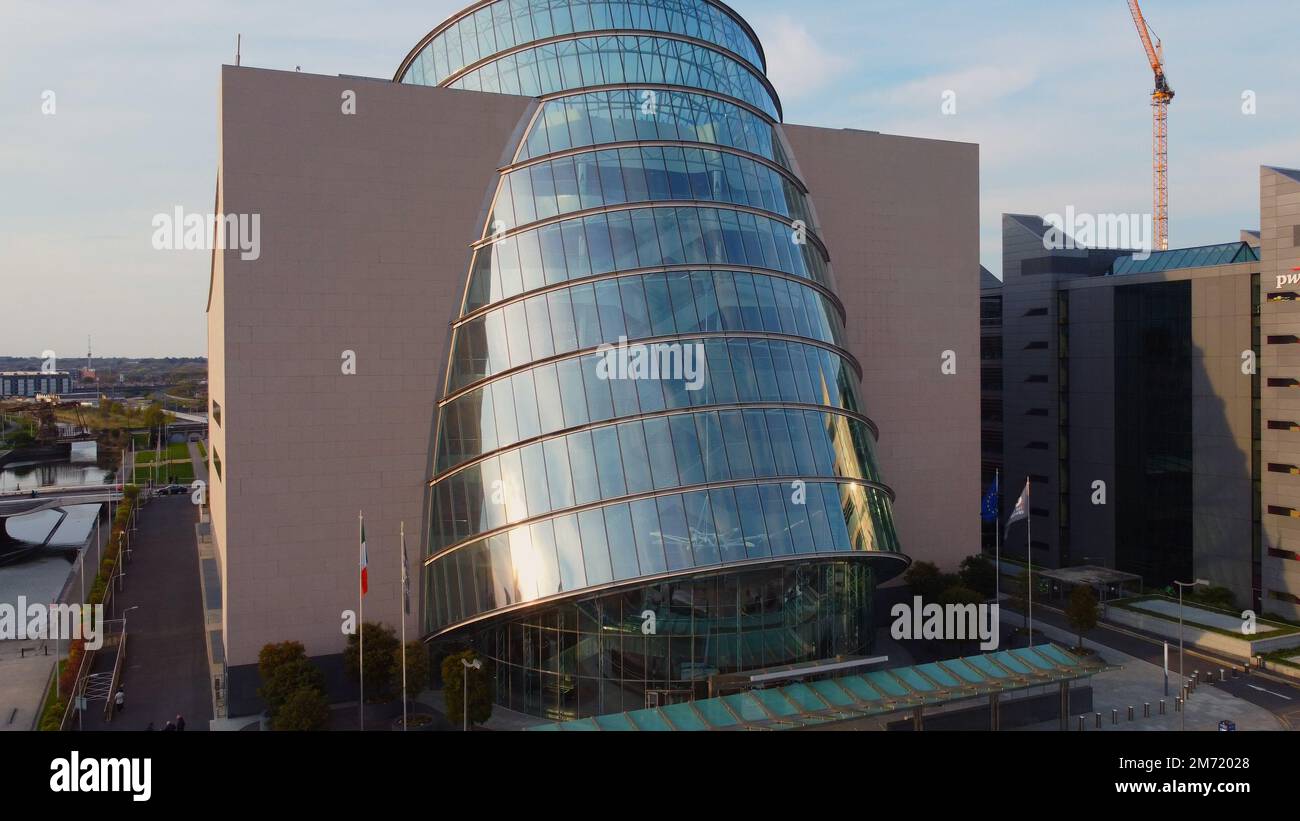 The Convention Centre Dublin aerial view Stock Photo - Alamy