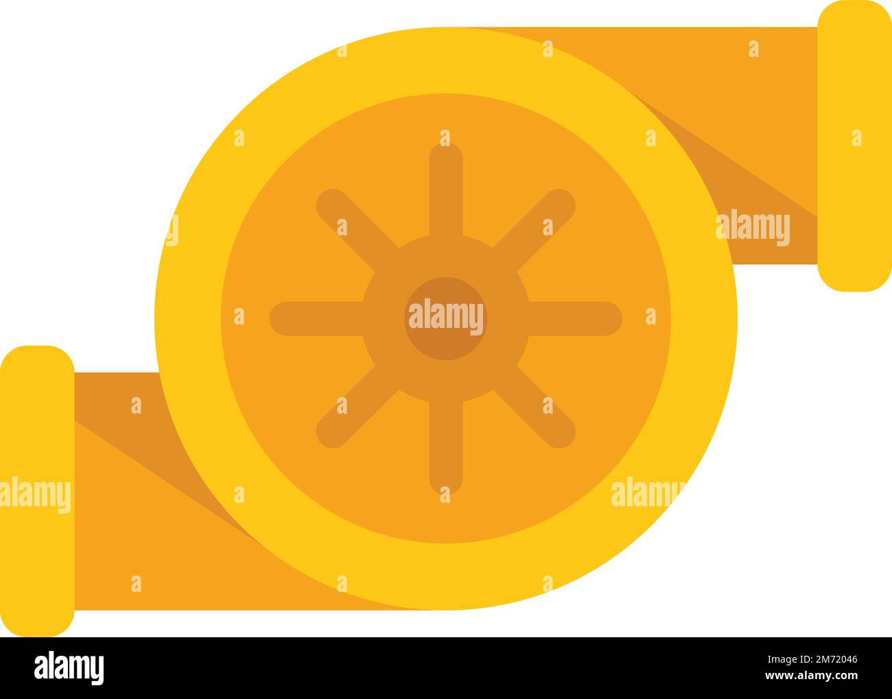 Car turbo icon flat vector. Engine charger. Motor turbine isolated ...