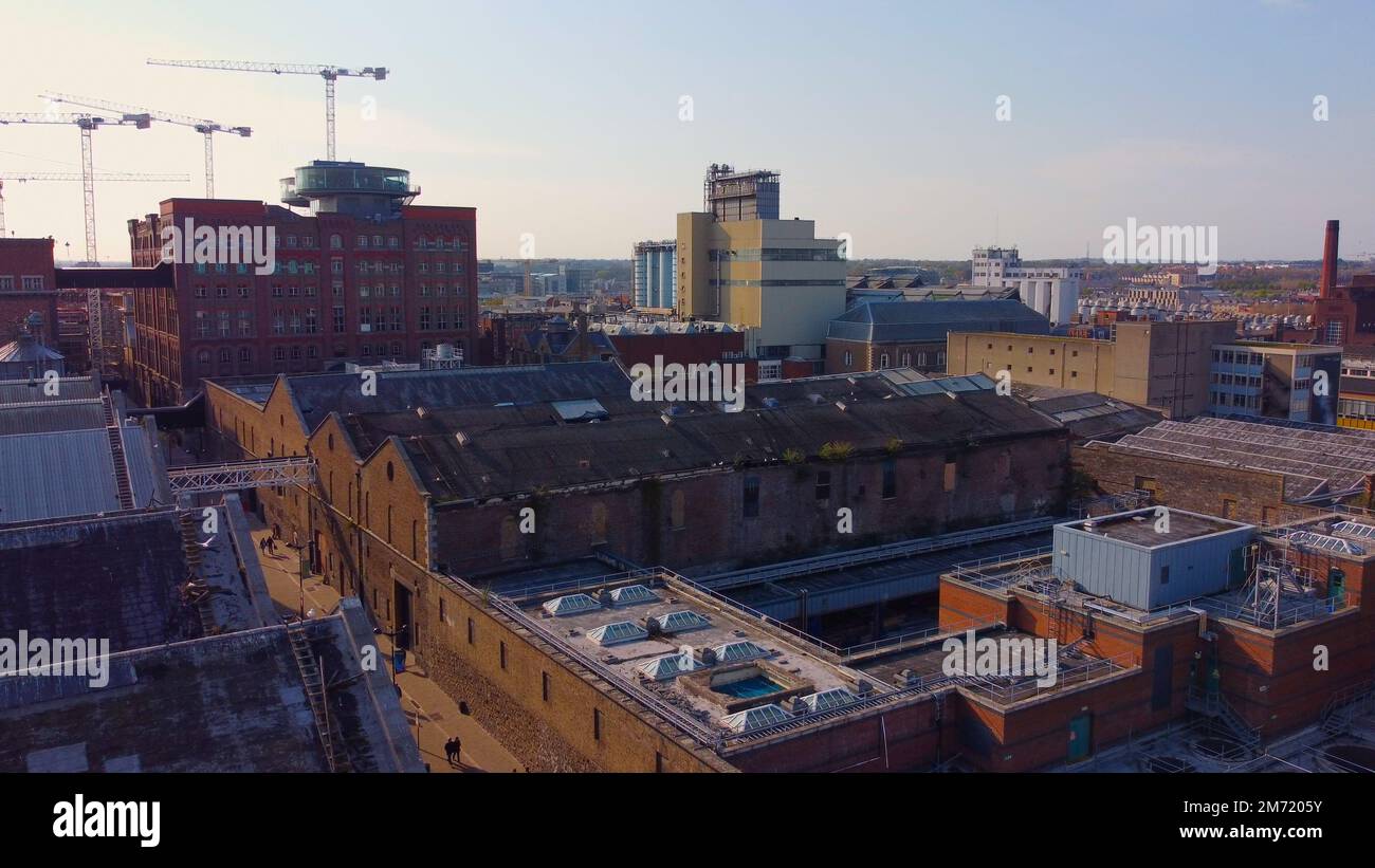Guinness Brewery and Storehouse in Dublin St James Gate - view from ...