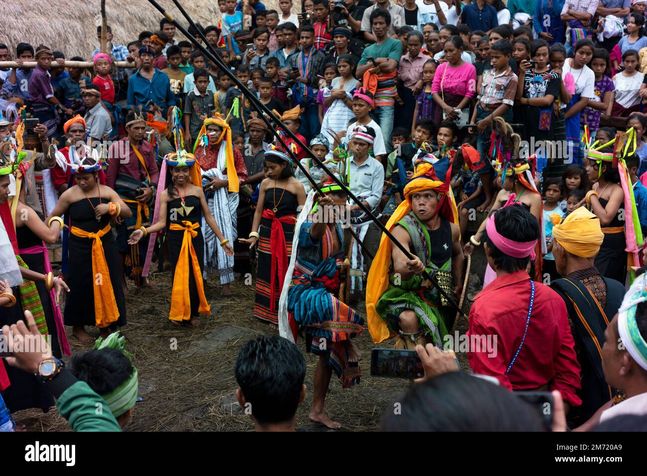 Celebrations after harvest during Walla Poddu, or bitter month Stock ...