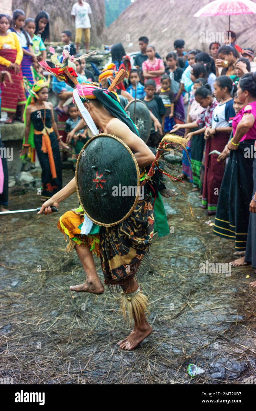 Celebrations after harvest during Walla Poddu, or bitter month Stock ...