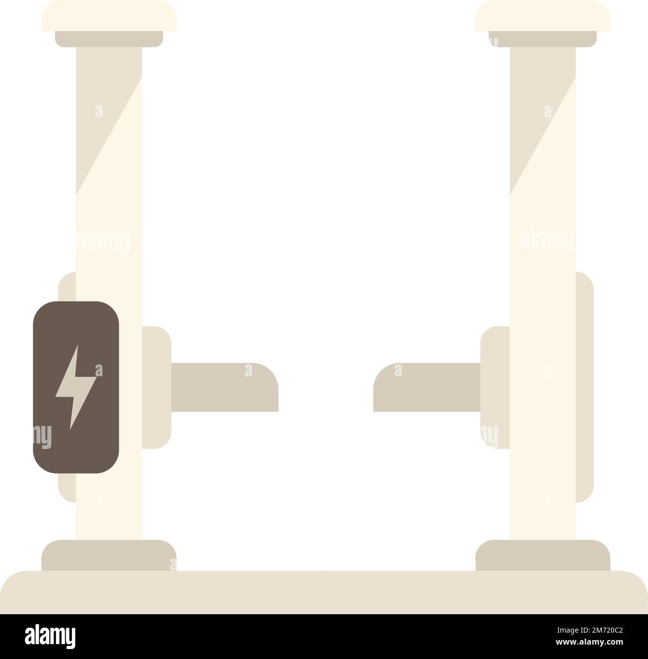 Car elevator icon flat vector. Auto garage. Vehicle service isolated ...