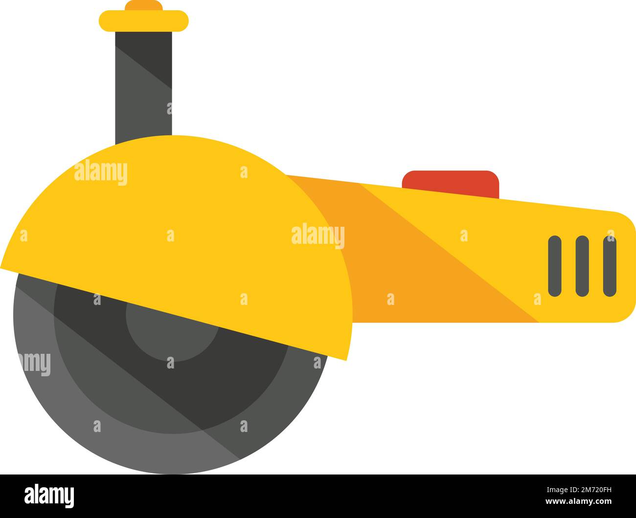 Circular grinder icon flat vector. Saw tool. Hand cutter isolated Stock ...