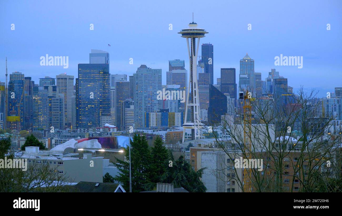 The best view over the city of Seattle - amazing skyline - SEATTLE, USA ...