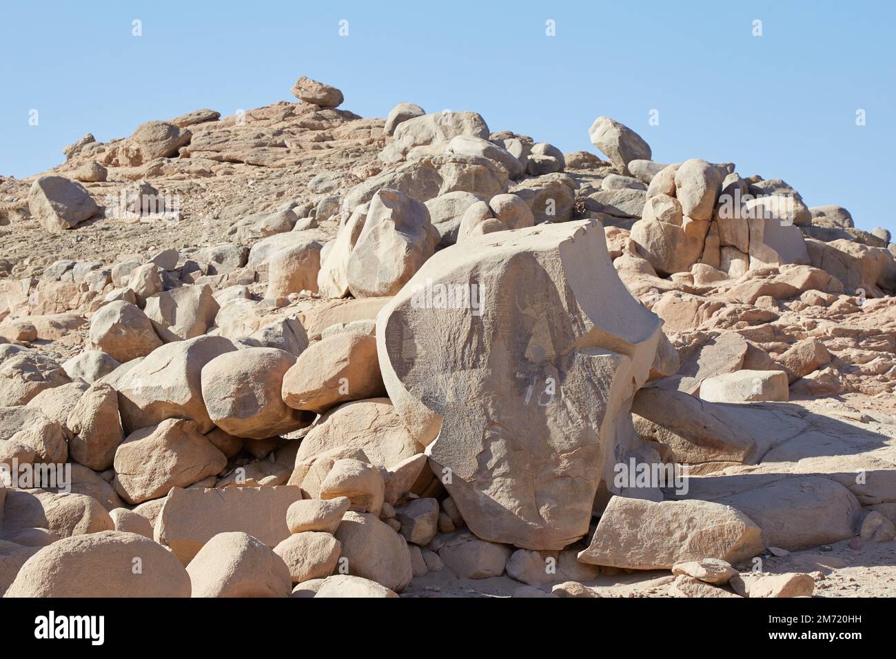 Aswan's Seheil Island, Most Known for the Famine Stele Carving Stock ...