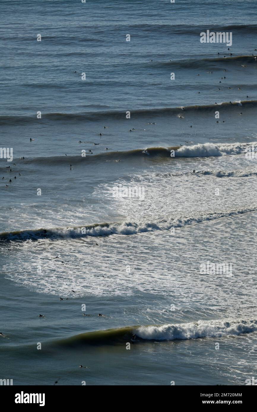 Carpinteria, California, USA. 6th Jan, 2023. Waves break at Rincon ...