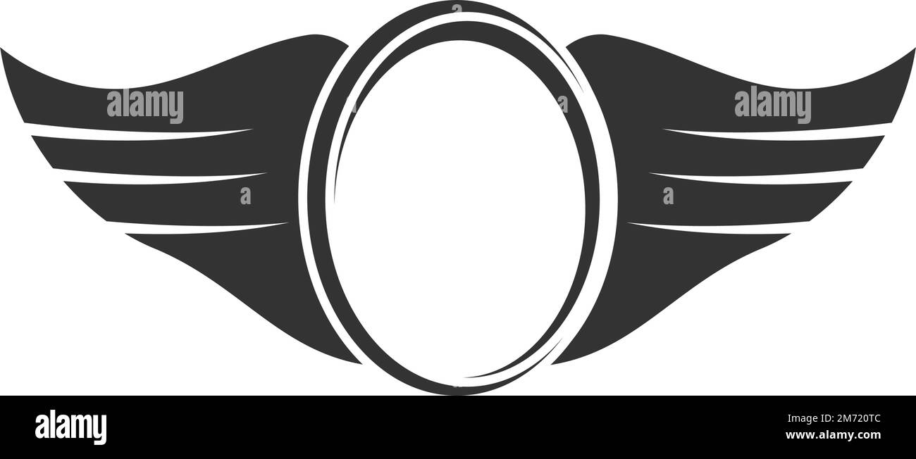 Shield ribbon emblem vector illustration Black and White Stock Photos ...