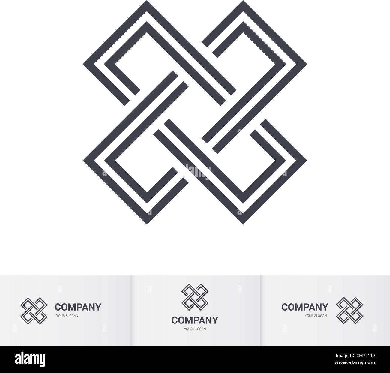 Complex Geometric Contemporary Element. Logo Design for Business ...