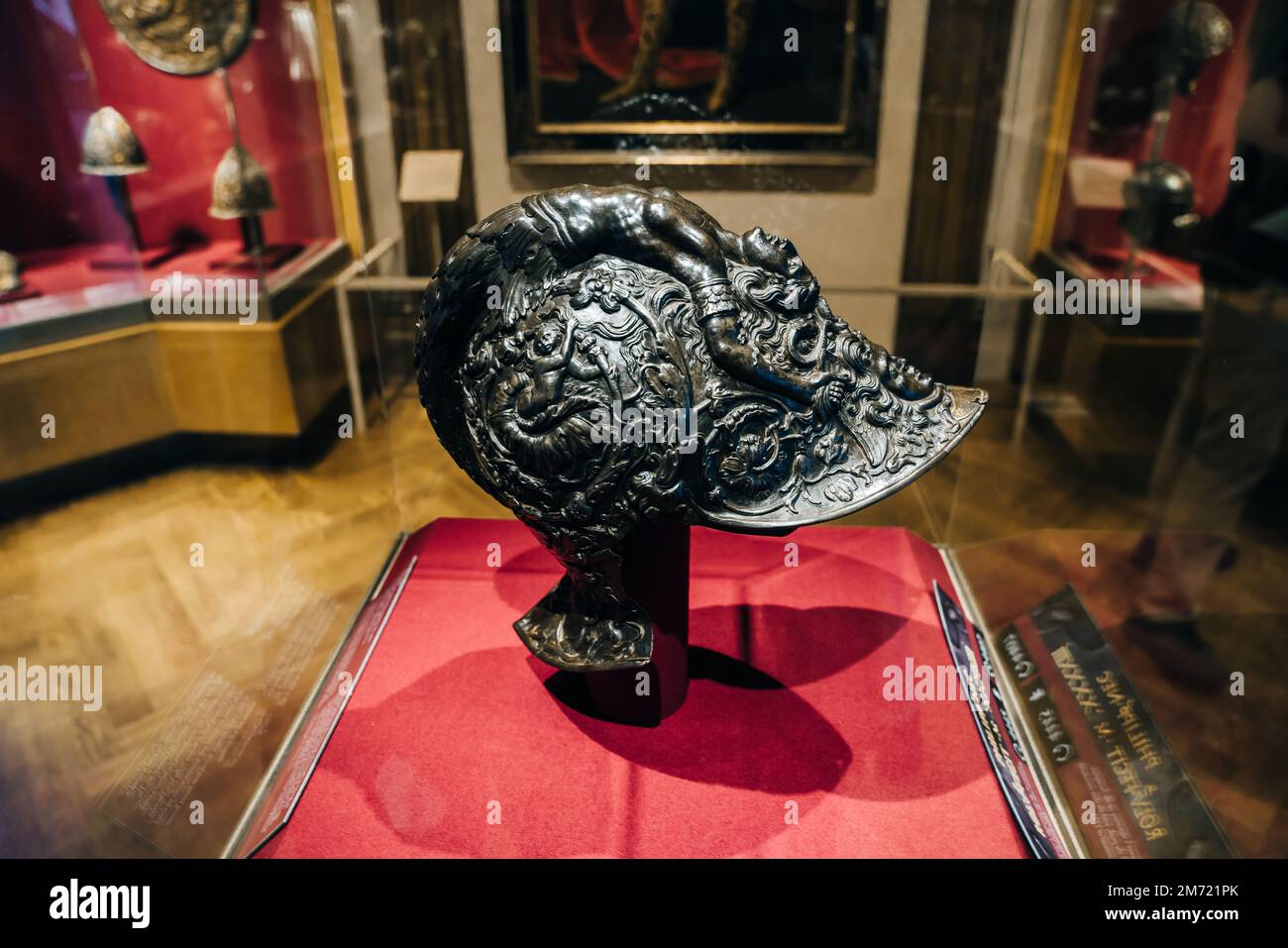 NEW YORK, USA - SEP 25, 2015: Knights and armour room in the ...