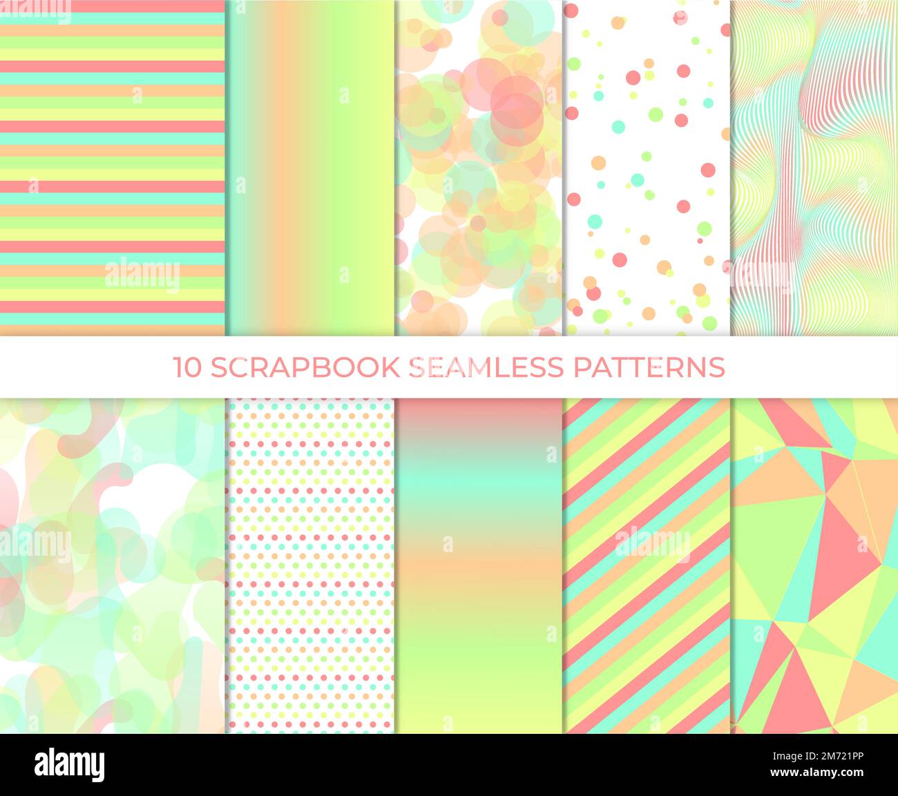 Scrapbook background. Seamless pattern. Cute paper for scrap design ...