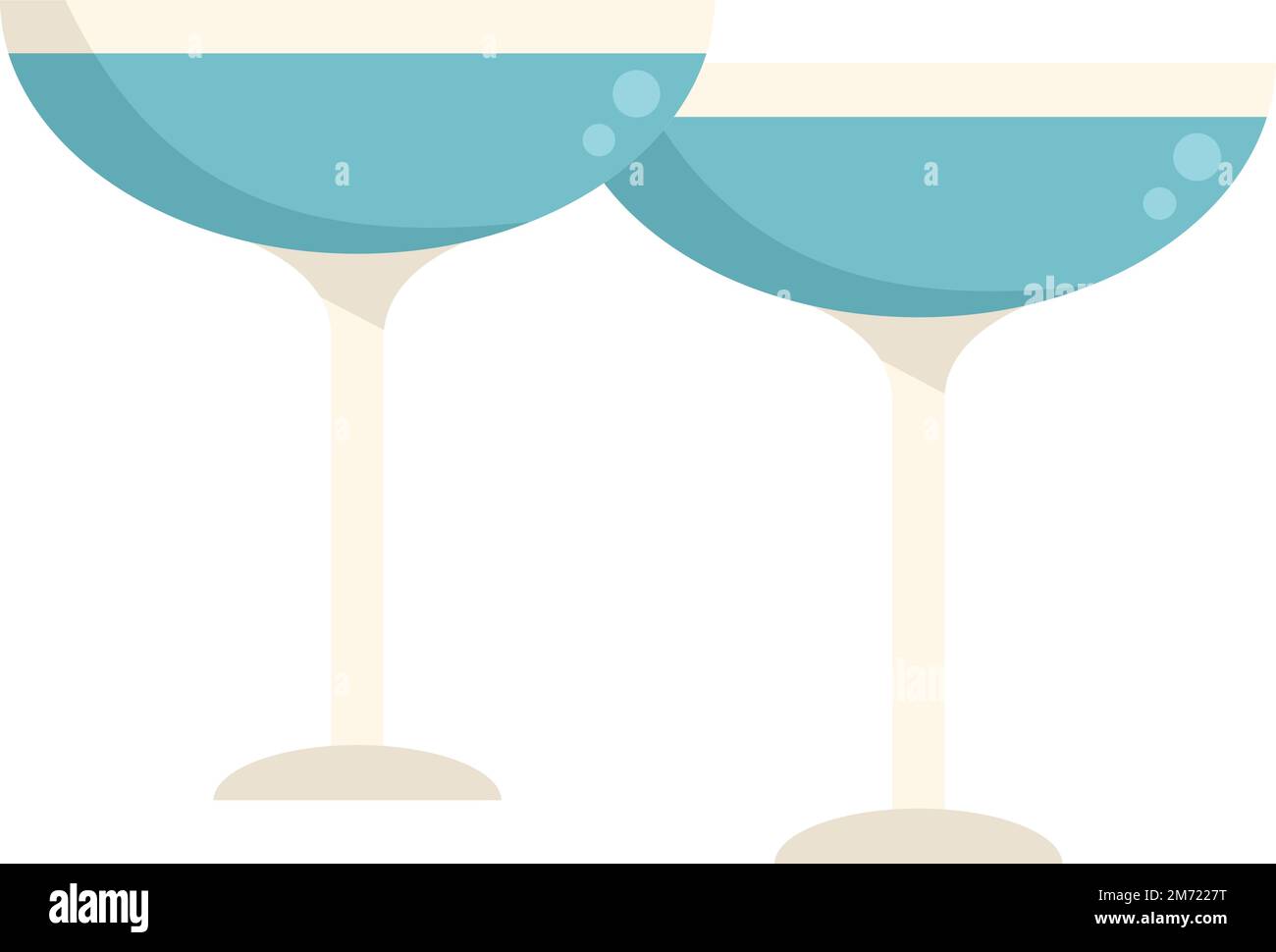 Mimosa cocktail icon flat vector. Drink toast. Party cheers isolated ...