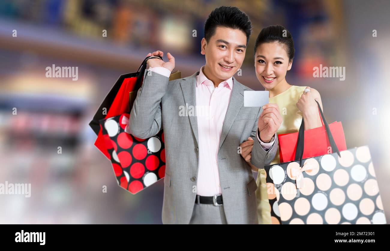 The fashion shopping life of young people Stock Photo - Alamy