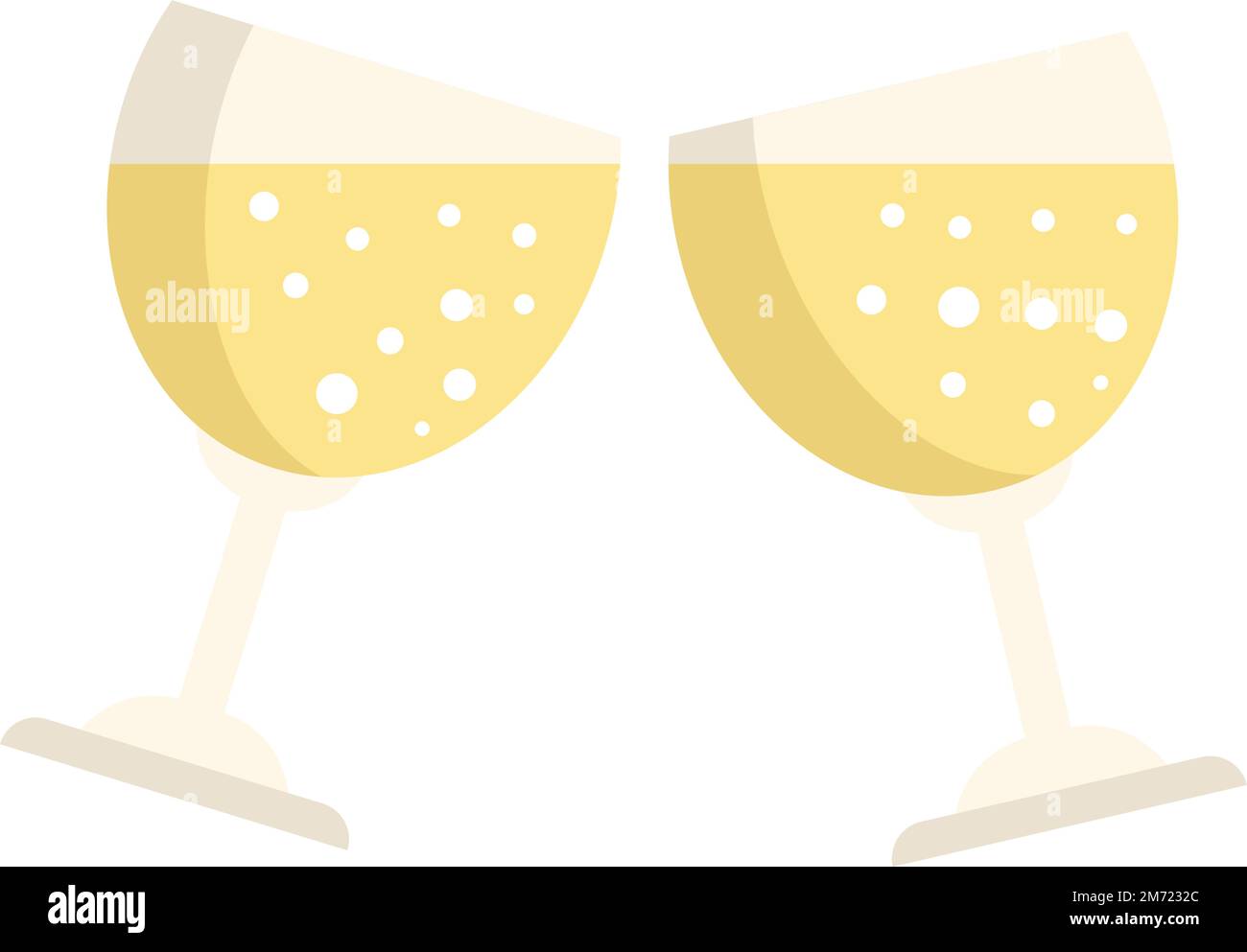 Party cheers icon flat vector. Pub alcohol. Card celebrate isolated ...