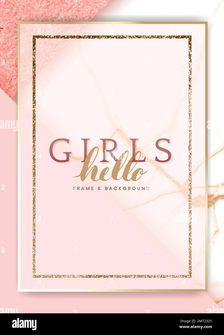 Gold vector on white rectangle Stock Vector Images - Alamy