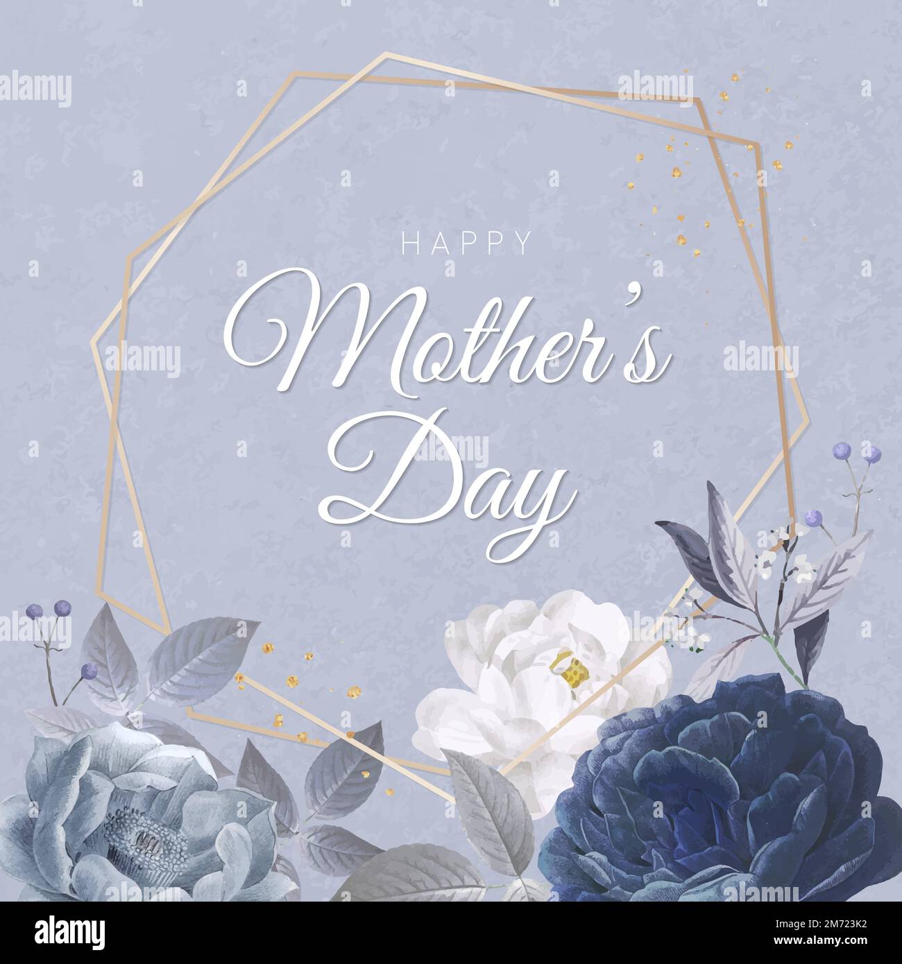 Floral Elegant Mothers Day Card Vector Stock Vector Image And Art Alamy