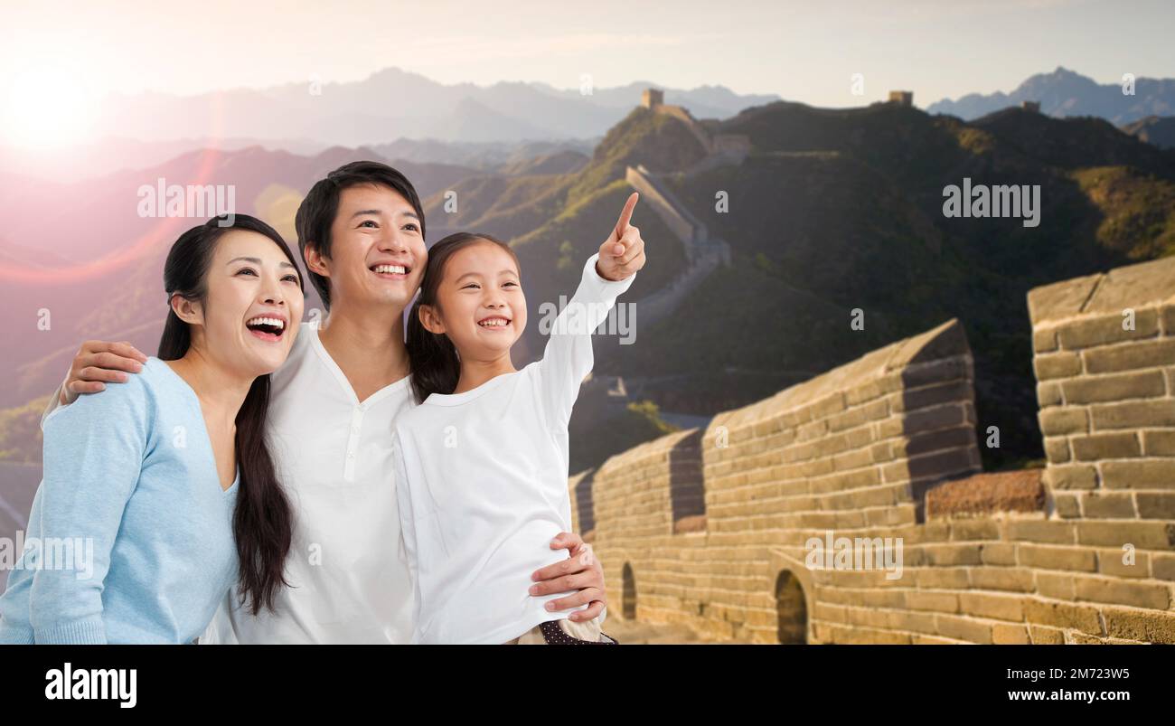 Happy family trip Stock Photo - Alamy