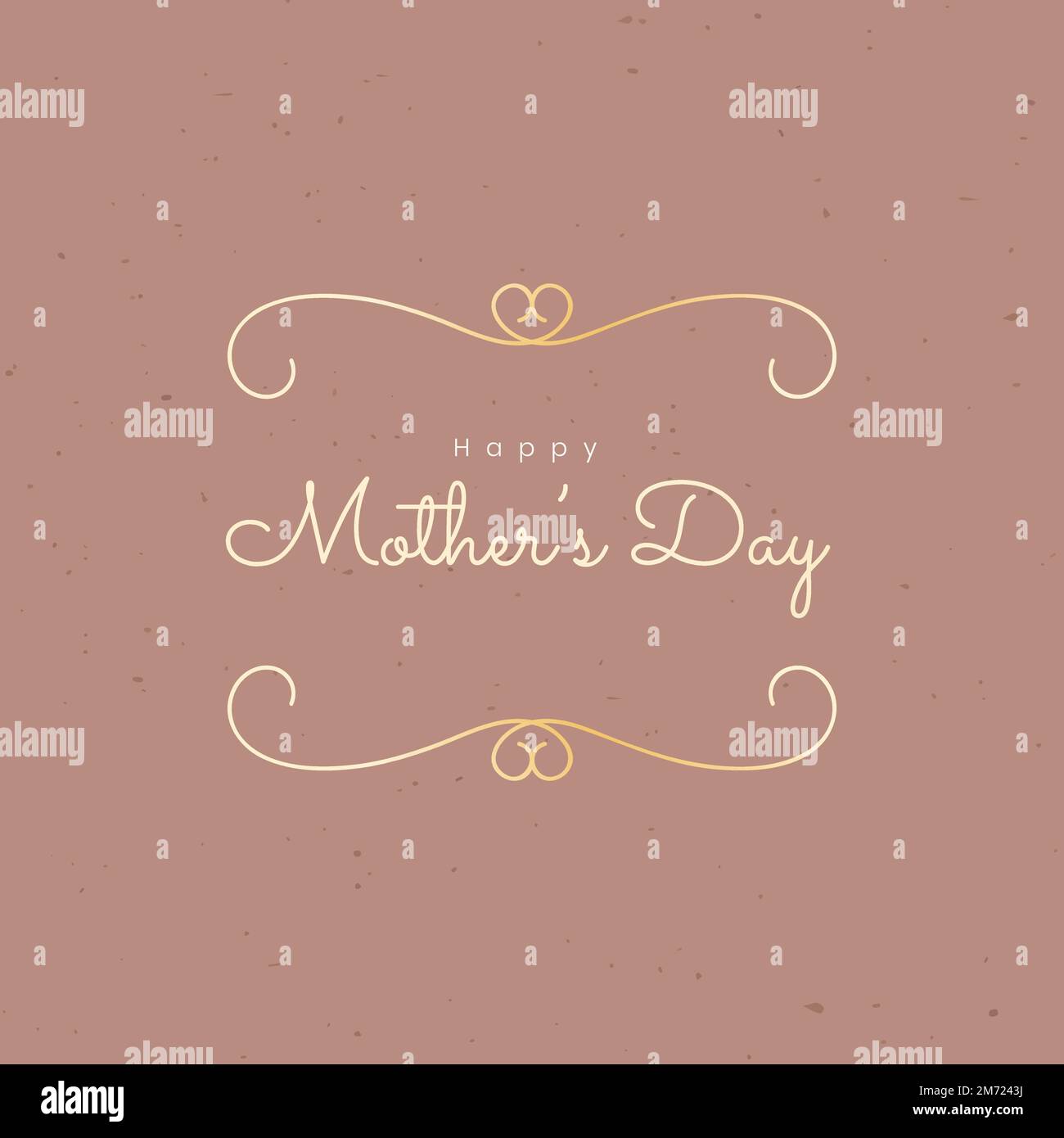 Floral Elegant Mothers Day Card Vector Stock Vector Image And Art Alamy
