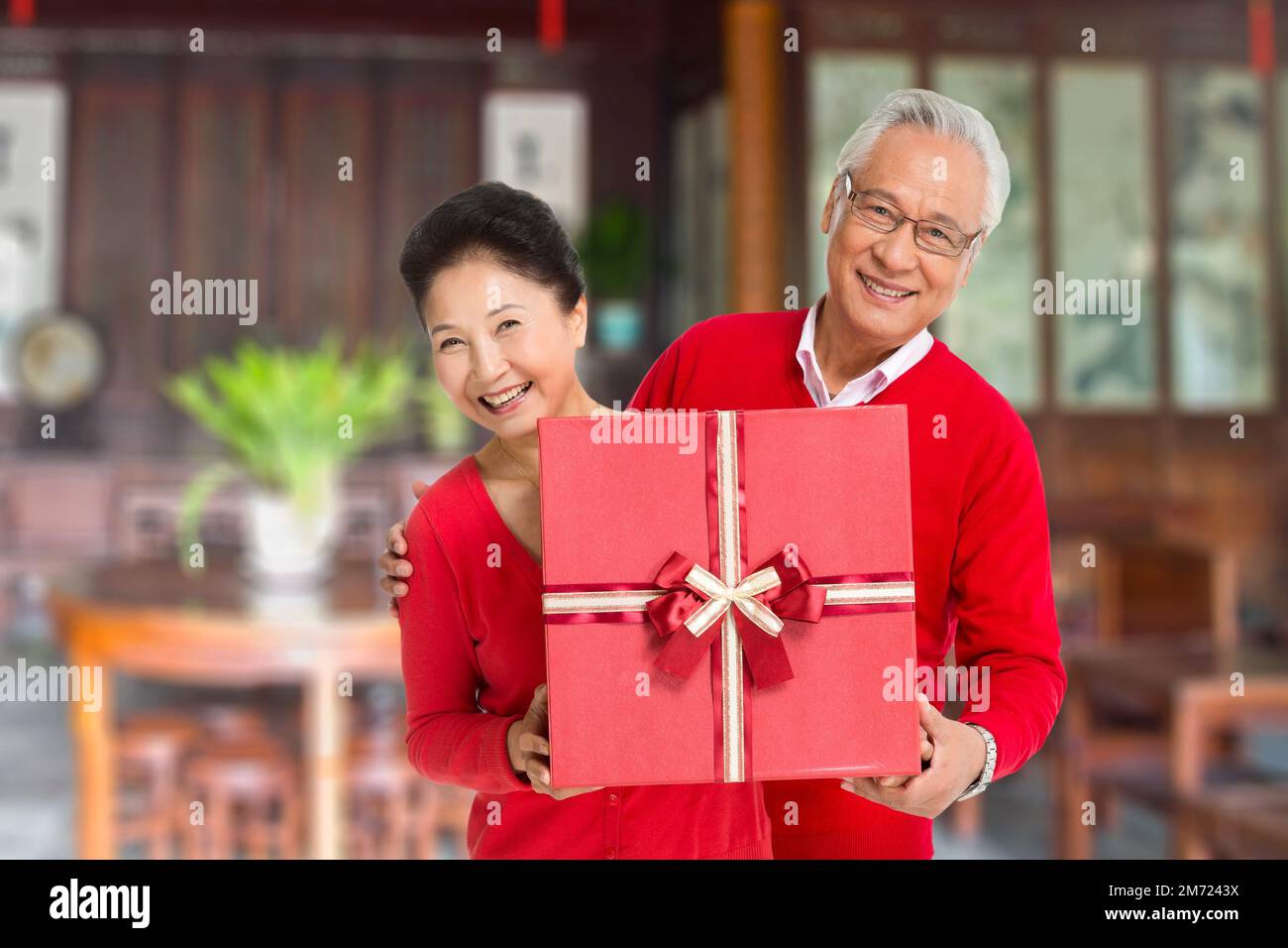 The old man happy life Stock Photo - Alamy