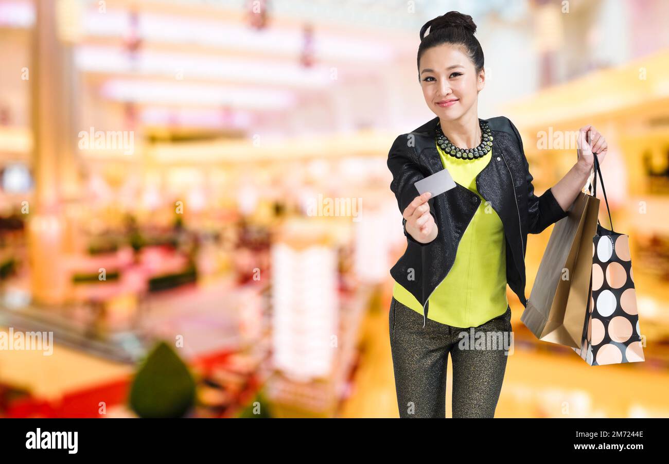 The fashion shopping life of young people Stock Photo - Alamy