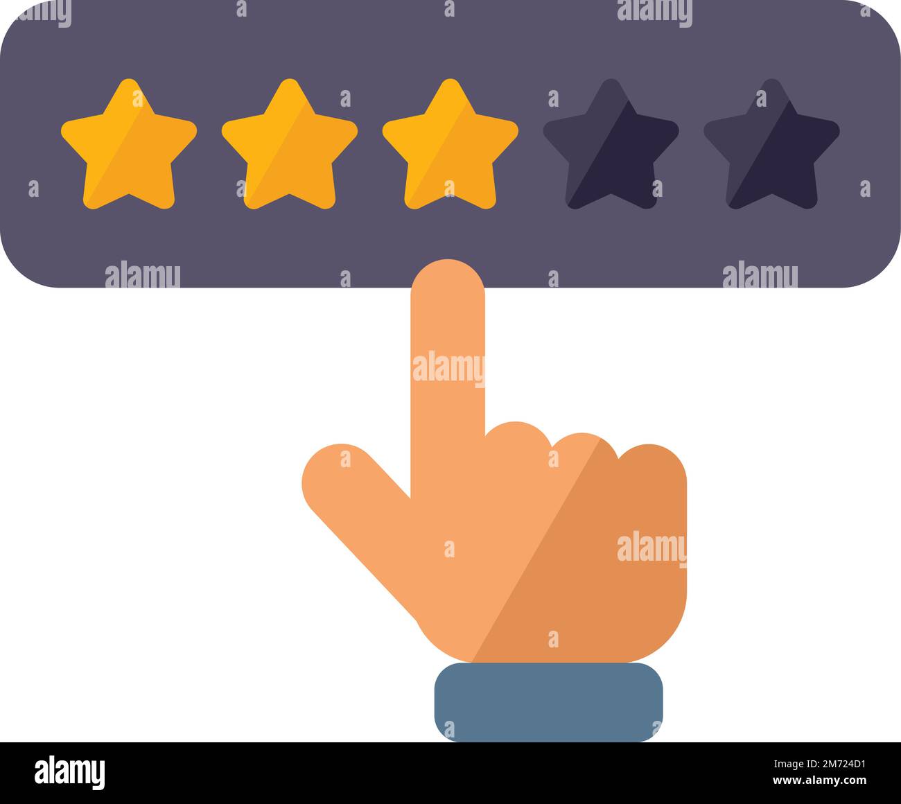 Marketing rating icon flat vector. Online media. Social design isolated ...