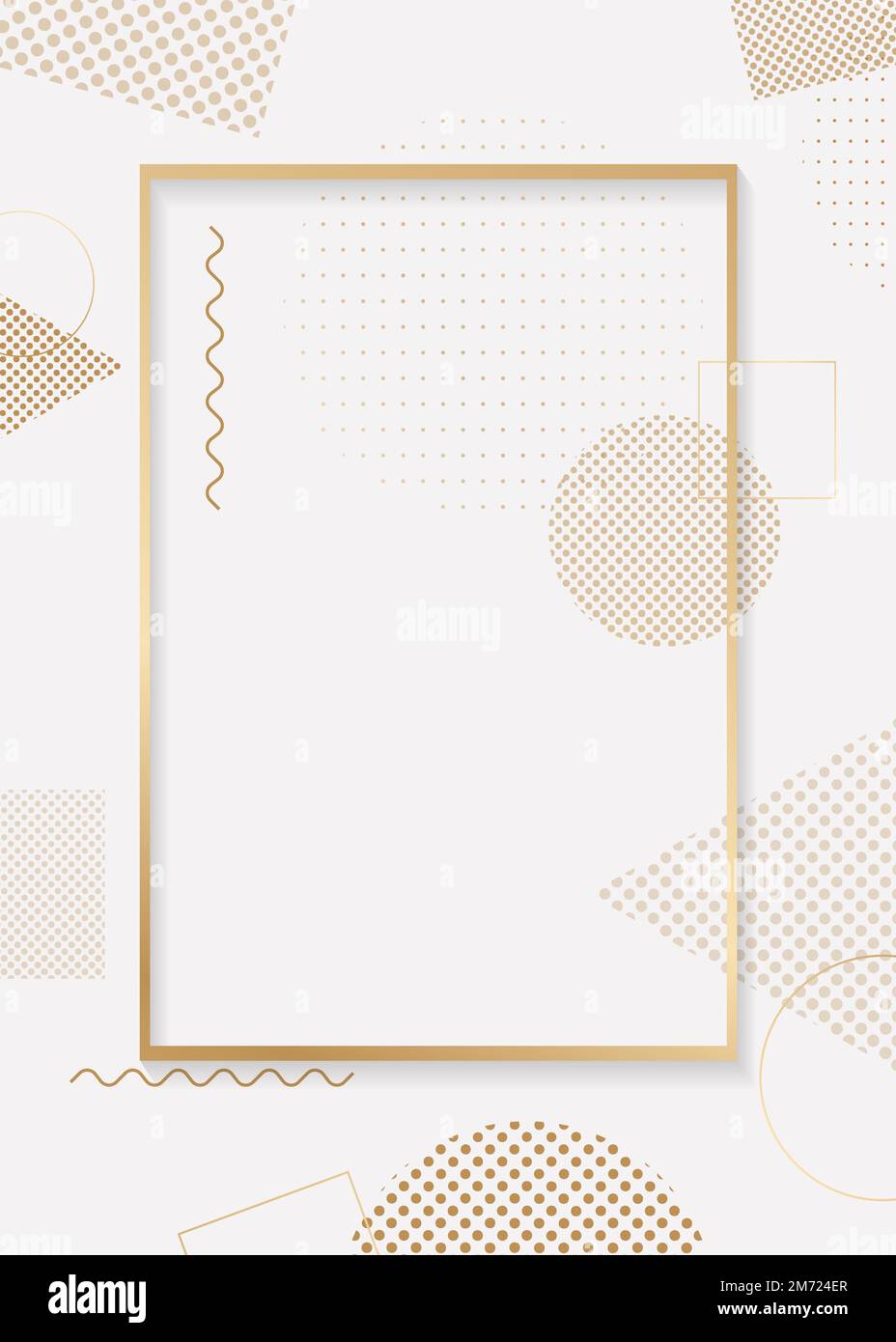Rectangle frame on halftone white background vector Stock Vector Image ...